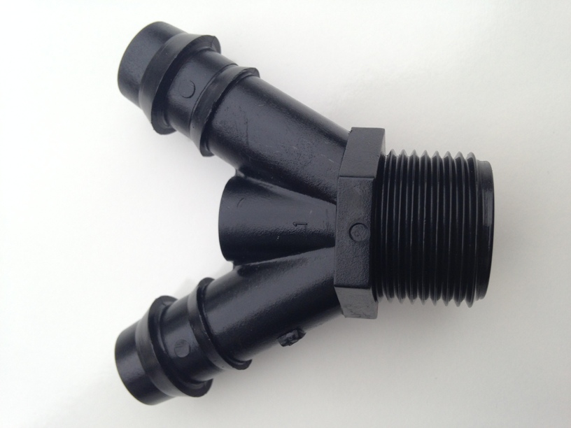 Aquarium PVC Y Hose Adaptors - Aquarium Plumbing